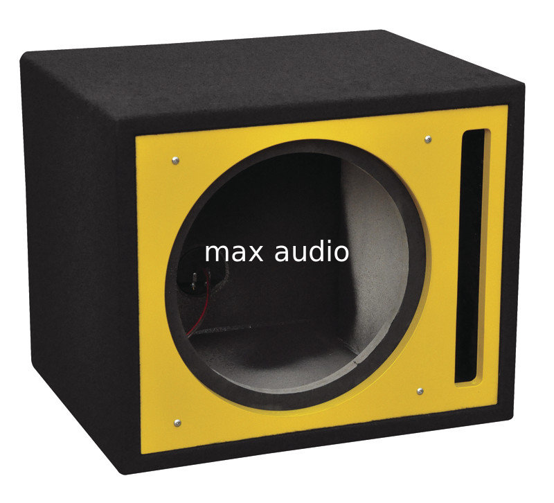 Colorful Painting Professional Subwoofer Box , Subwoofer Enclosure Box With Long Lead Wire