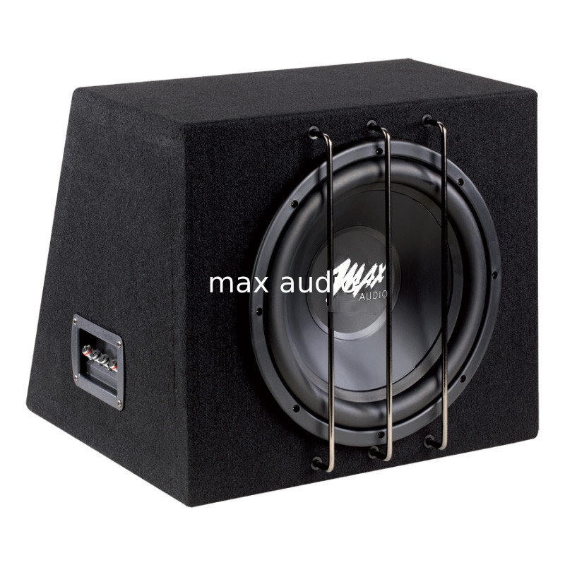 Single 12" Car Subwoofer Box RMS 350W With Black Metal Bar Deep Bass