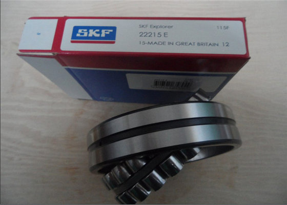 Rodamiento de rodillos esférico doble de la fila SKF 22215 E con la jaula de cobre amarillo/la jaula de acero