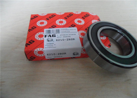 RSR Deep Groove Ball Bearing 6210-2RSR ABEC7 With Seal / Shield , Low Noise