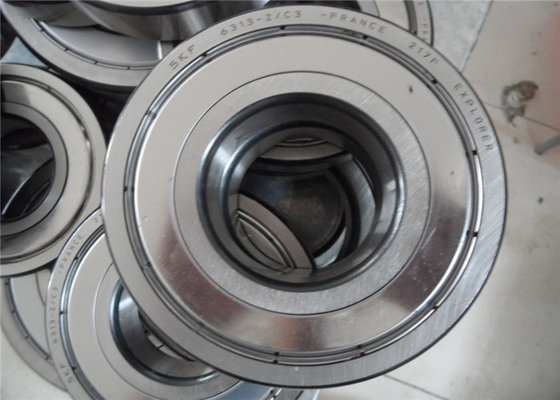 Steel Cage  Deep Groove Ball Bearing 6313-Z C3 With Single Metal Seal