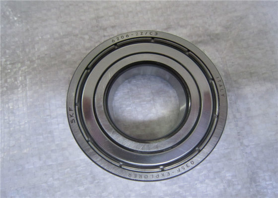 Shielded Deep Groove Sealed Ball Bearing 6206-2Z C3 With Locating Snap Rings