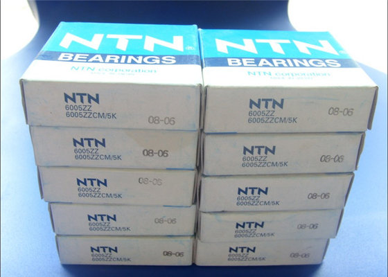 High Speed P2 Deep Groove Ball Bearing NTN 6005 Z With ABEC3 , Z Seals