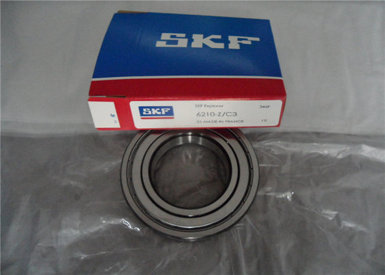 Single Row Deep Groove Ball Bearing 6210-Z C3 For Truck , High Temperature