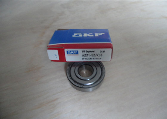 Motor Single Row Deep Groove Ball Bearing 6201-2Z C3 With Double Metal Seal