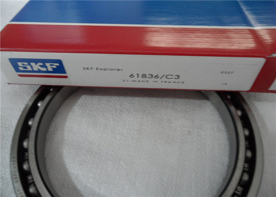 Large ABEC9  Deep Groove Ball Bearing 61836 C3 , Thin Section Bearing
