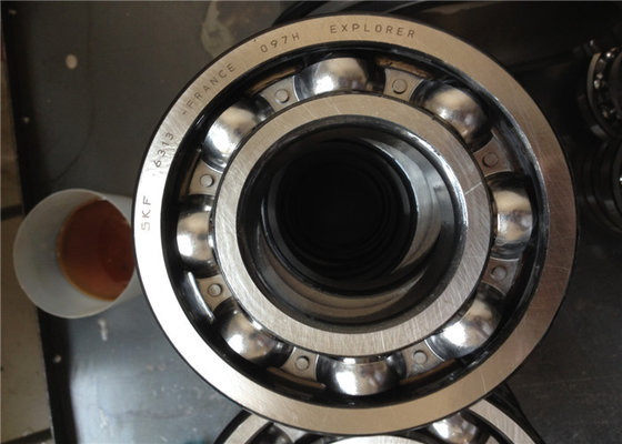 Steel Cage C3  Deep Groove Ball Bearing 6313 For Paper Machinery , 65mm ID