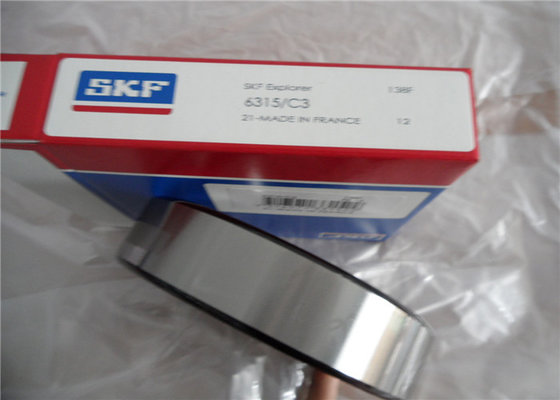 Steel Cage C3  Deep Groove Ball Bearing 6313 For Paper Machinery , 65mm ID