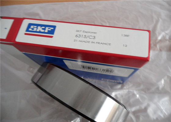 Steel Cage C3  Deep Groove Ball Bearing 6313 For Paper Machinery , 65mm ID