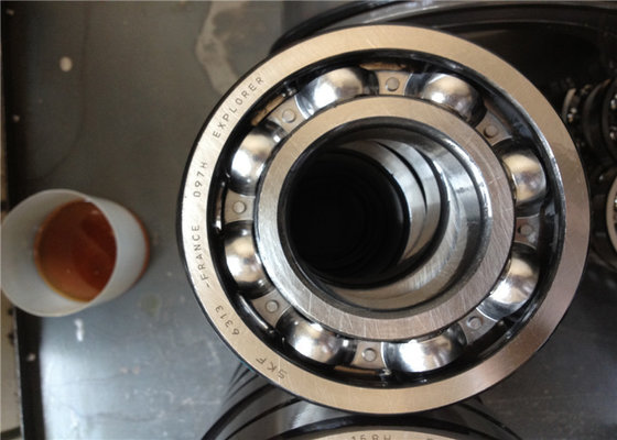 Steel Cage C3  Deep Groove Ball Bearing 6313 For Paper Machinery , 65mm ID