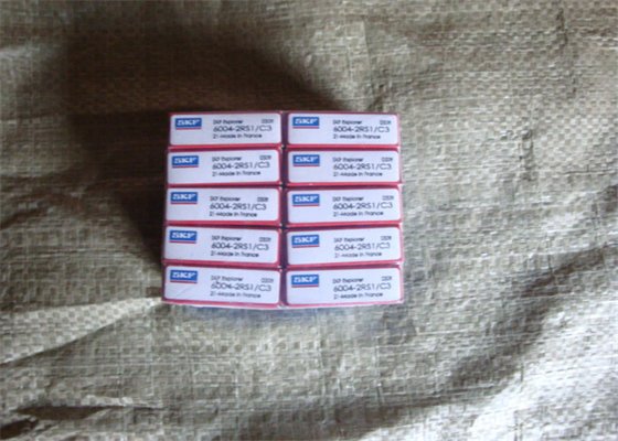 2RS Single Row Deep Groove Ball Bearing ABEC3 6004-2RS1 C3 For Axial Loads
