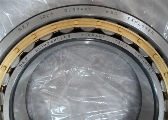 Brass Cage C3 Cylindrical Roller Bearing NU1026ML Single Row For Rolling Mill