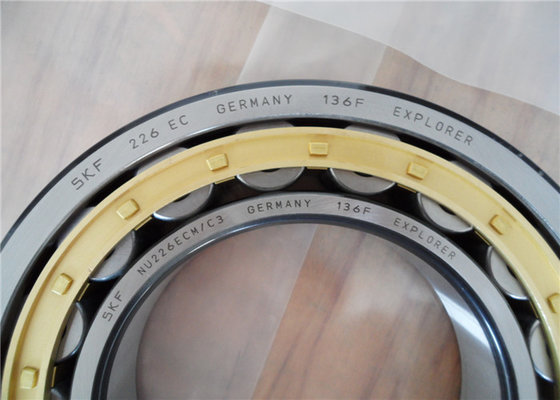Single Row ABEC1 Cylindrical Roller Bearing Nu 217 Ecm / C3 For Rolling Mill