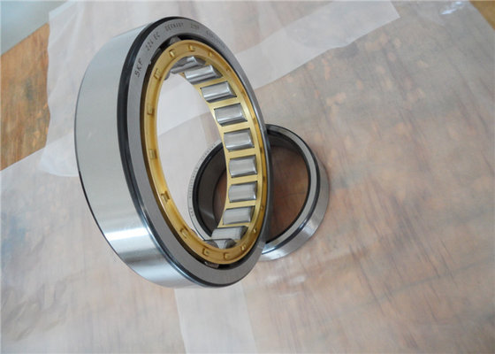 Low Noise Cylindrical Roller Bearing C5 For Electric Motor , Brass Cage