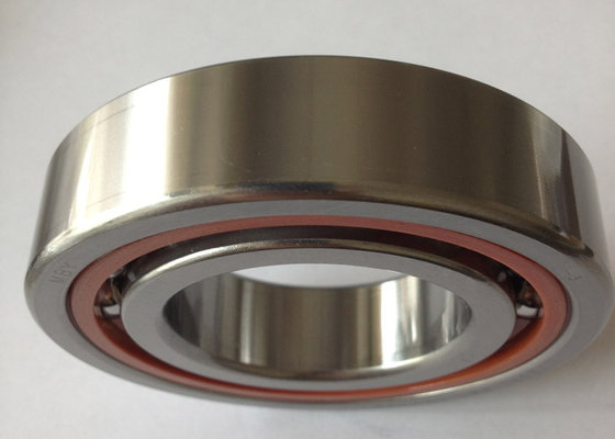 Single Row V3 Angular Contact Ball Bearing ABEC7 For Machine , Chrome Steel