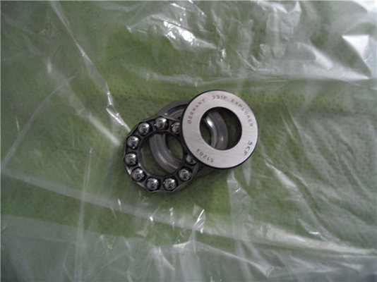 Chrome Steel Thrust Ball Bearing 51100 / 51100M 9.95kN Dynamic Cr With Single / Double Row