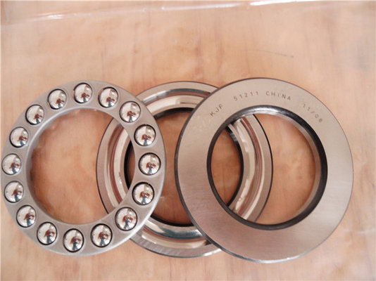 Brass / Metal Cage Thrust Ball Bearing 51111 , Axial Load Bearing For Pump