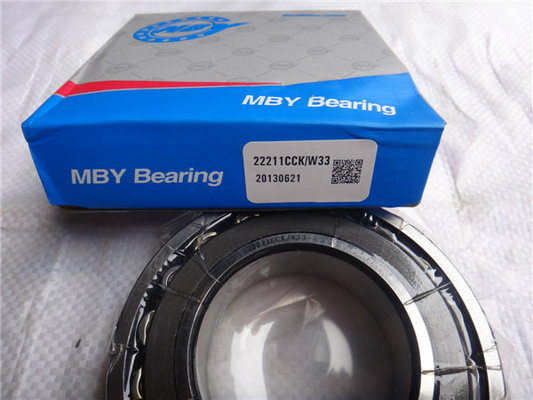 Tapered Bore 22211 CCK / W33 Spherical Roller Bearing For Large Radial Load Applications