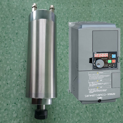 JGD-62 0.8KW water cooled high speed spindle motor and vfd for wood router engraving machine