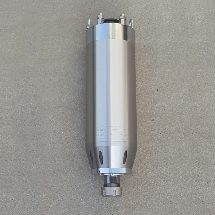 JGH-125 hf spindle China water cooled 5.5kw spindle motor for metal cutting FREE SHIPPING