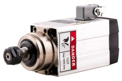 1.5kw 18000rpm air cool ER20 light square manual tool change spindle motor for wood milling engraving