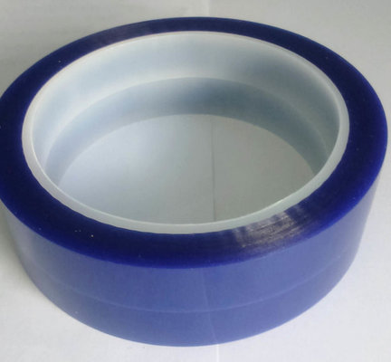 Economy grade PET Silicone Tape Single Adhesive Side , Blue Adhesive Tape For Spray Masking