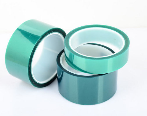 Green Single PET Silicone Tape 0.06mm 180 C Masking Protection Heat Resistant