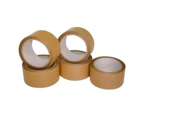 High Temperature Resistant Tape , Strong Sticky Kraft Paper Sealing Tape For Carton