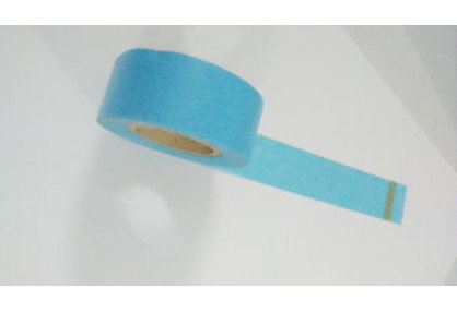 Waterproof blue color crepe paper masking tape used in the ceiling repairing
