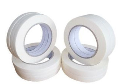 Acrylic Adhesion Crepe Paper Masking Tape 150um Thickness , Thin Masking Tape