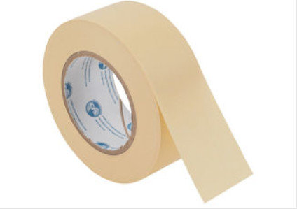 Yellow Paint Masking Tape For Exterior Wall Crepe Paper Base Material