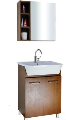China Floor mounted themofoil Bathroom Vanity，PVC bathroom cabinet,Modern home furniture supplier