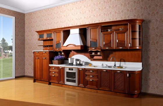 China Cheey solid wood kitchen cabinet set supplier