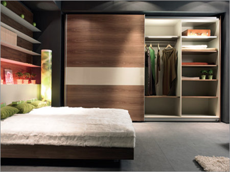 China wood grain MFC wardrobe supplier