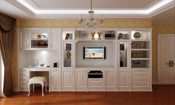 China Solid wood door wardrobe,Tv cabinet,living room furniture,Wooden closet,Wooden wardrobe supplier