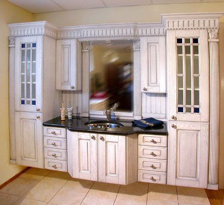 China Europe Oak solid wood vanity,Single basin bathroom cabinet,Floor mounted bathroom cabinet, supplier