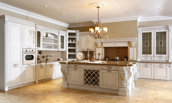 China Rustic Style solid wood kitchen cabinet,wooden furniture.Germany style kitchen cabinet supplier
