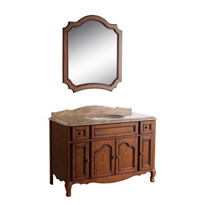 China Europe Oak solid wood vanity,Single basin bathroom cabinet,Floor mounted bathroom cabinet, supplier