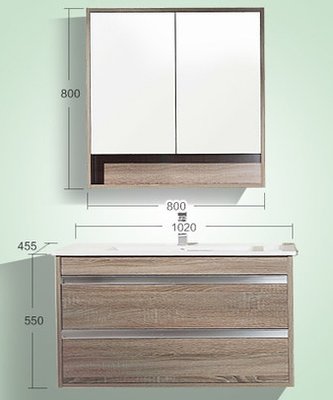 MFC bathroom Vanity,Wood grain surface bathroom cabinet,Popular china bathroom cabinet supplier