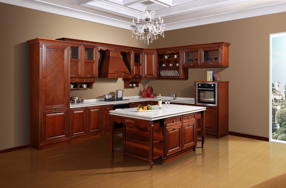 solid wood kitchen cabinet supplier