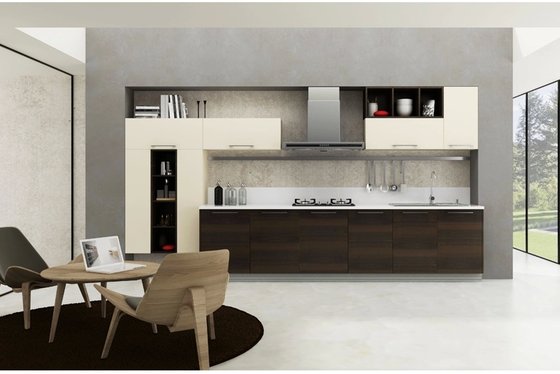 Wood grain MFC kitchen cabinet supplier