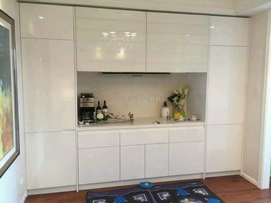 High glossy lacquer kitchen cabinet,Project kitchen cabinet supplier