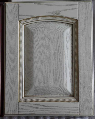 white colour solid wood kitchen cabinet door,top Arc frame kitchen cabinet door supplier