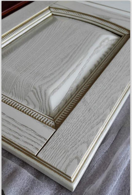 white colour solid wood kitchen cabinet door,top Arc frame kitchen cabinet door supplier