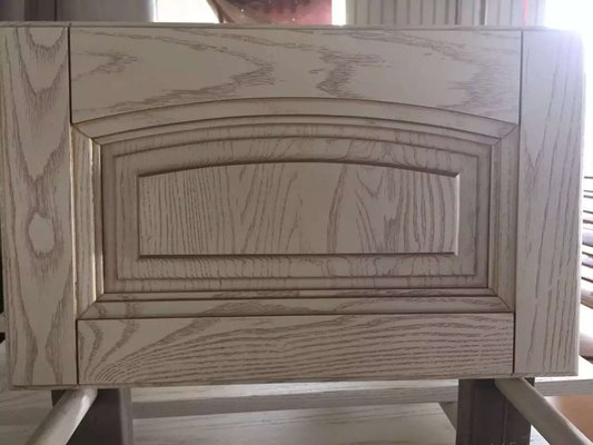 Beige colour kitchen cabinet door,top Arc frame kitchen cabinet door,Oak rift door panel supplier