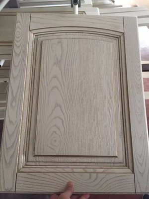Beige colour kitchen cabinet door,top Arc frame kitchen cabinet door,Oak rift door panel supplier