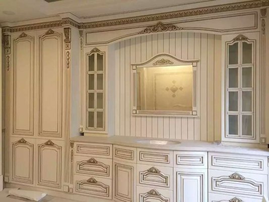 Luxury bathroom cabinet,Customized Antique finished vanity cabinet,Royal bathroom vanity， supplier