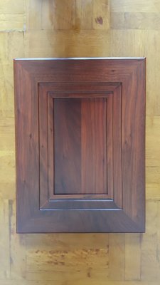 Black walnut solid wood kitchen cabinet door ,walnut recessed door,Kitchen cabinet door supplier