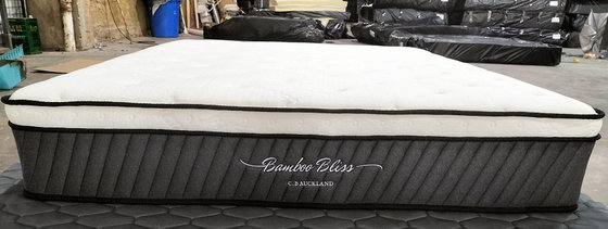 Comfort Knitting fabric king queen full single size waved foam pocket spring mattress