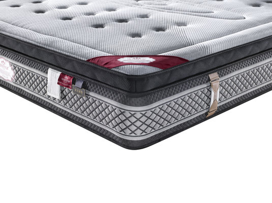 Bedroom furniture Knitting fabric king queen full single size memory foam pocket spring mattress